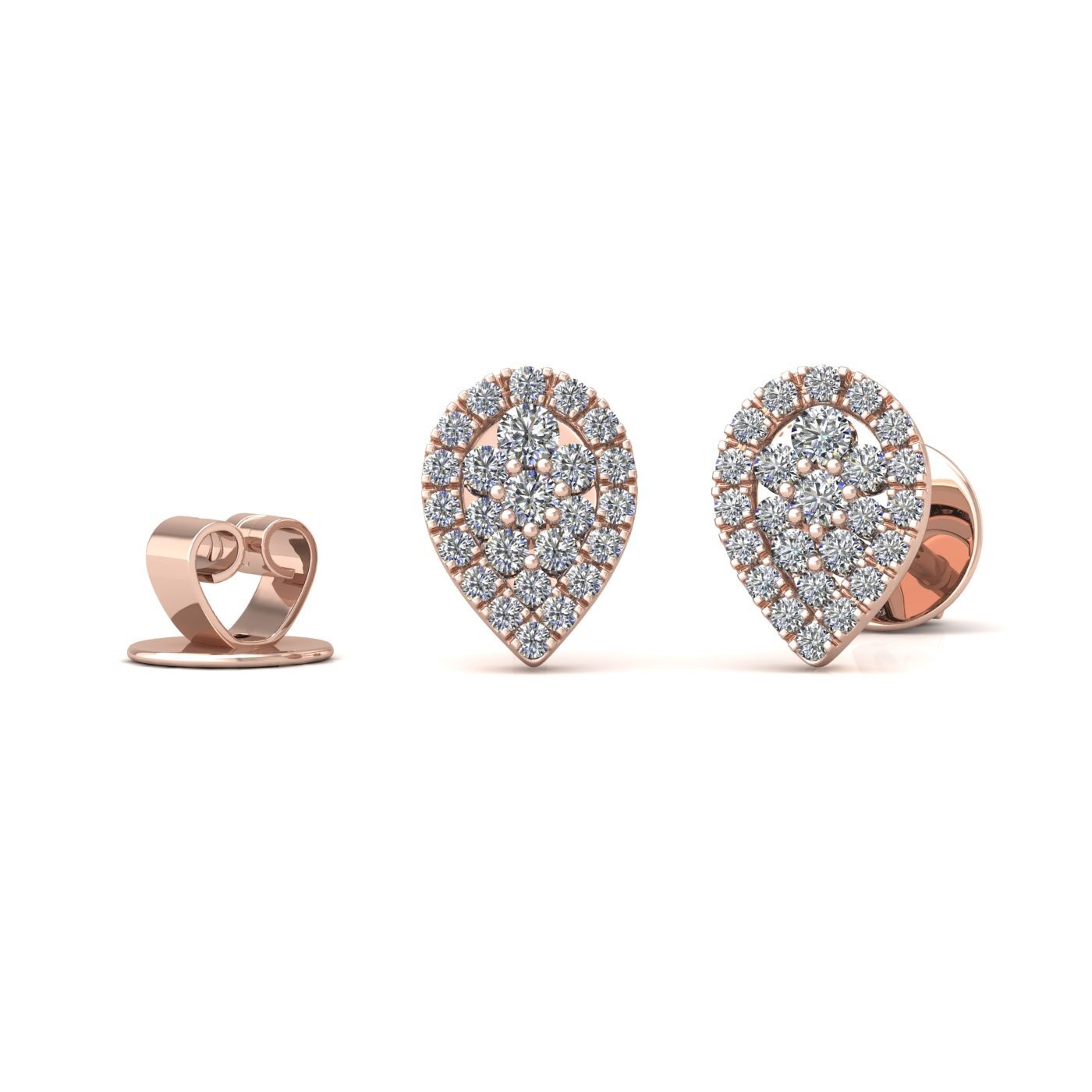 Diamond Stud Earrings Size Guide